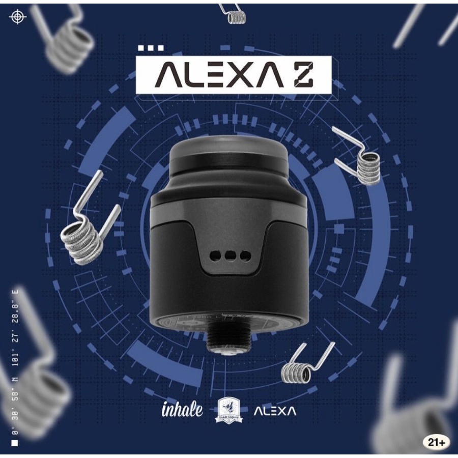 Jual ALEXA Z RDA 24MM DUAL COIL AUTHENTIC BY FAKIR LIQUID X ALEXA X ...