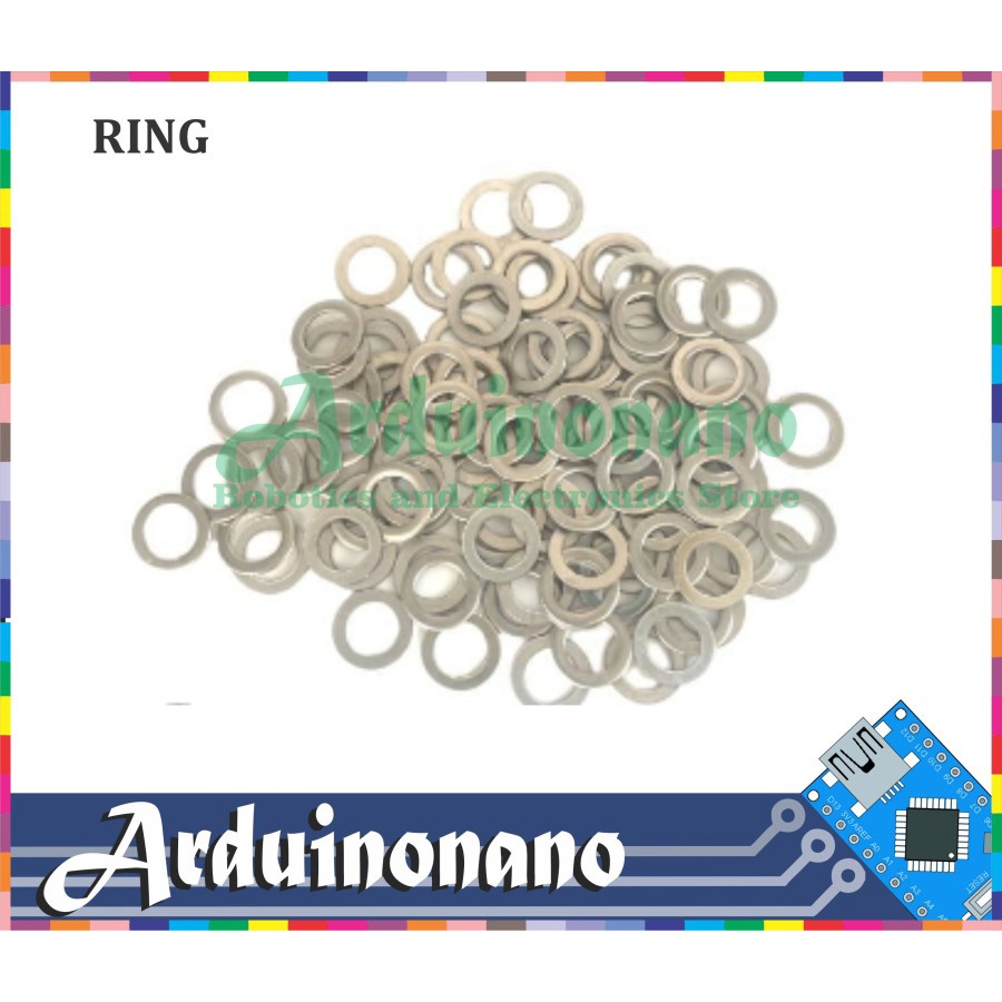 Jual 3X6X0.5MM SHIM RING / WASHER spacer pengganjal mur baut besi ...