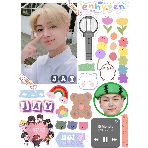 Jual Stiker ENHYPEN Cute Aesthetic ( Sudah Cutting ) Jay Sunghoon Heeseung Sunoo Jake Jungwon ...