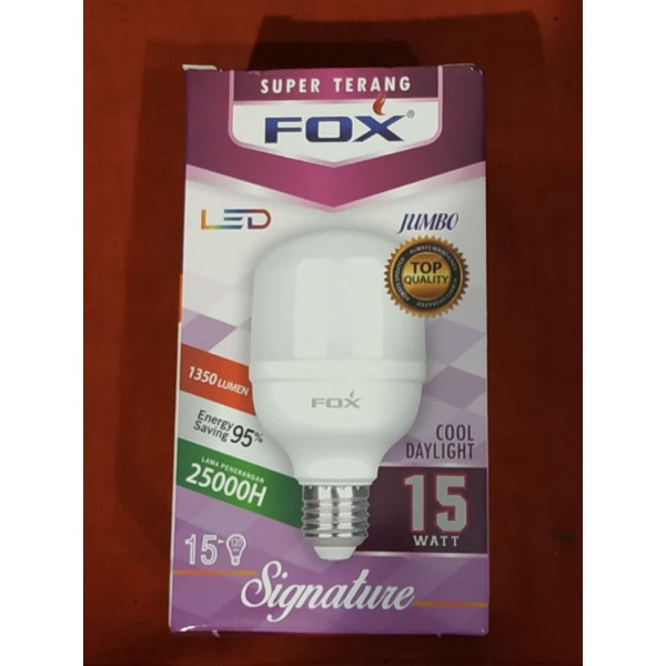 Jual LAMPU LED BULB FOX 15W 15 W 15 Watt GARANSI 12 BULAN | Shopee Indonesia