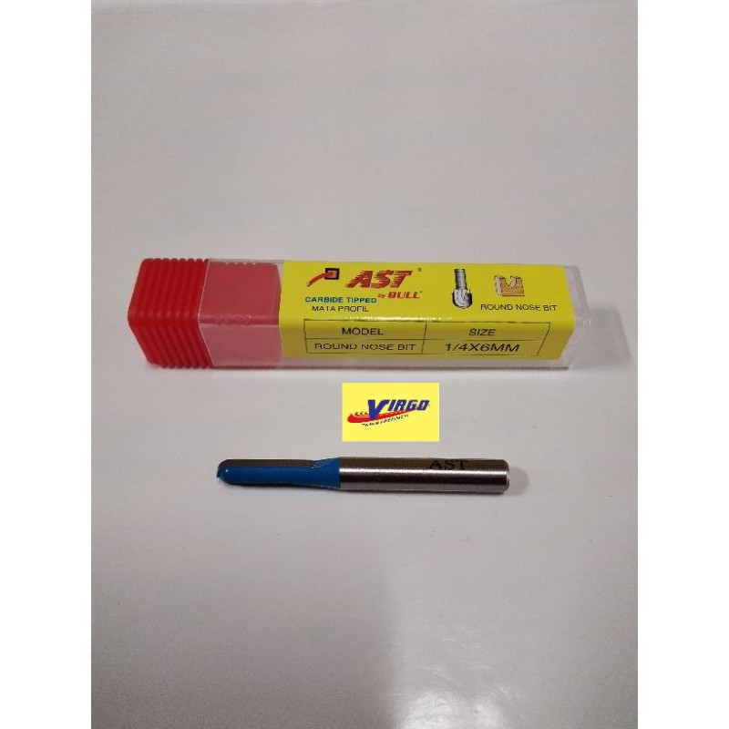 Jual AST MATA PROFIL MATA PROFILE ROUTER ROUND NOSE BIT 1/4 × 6MM ...