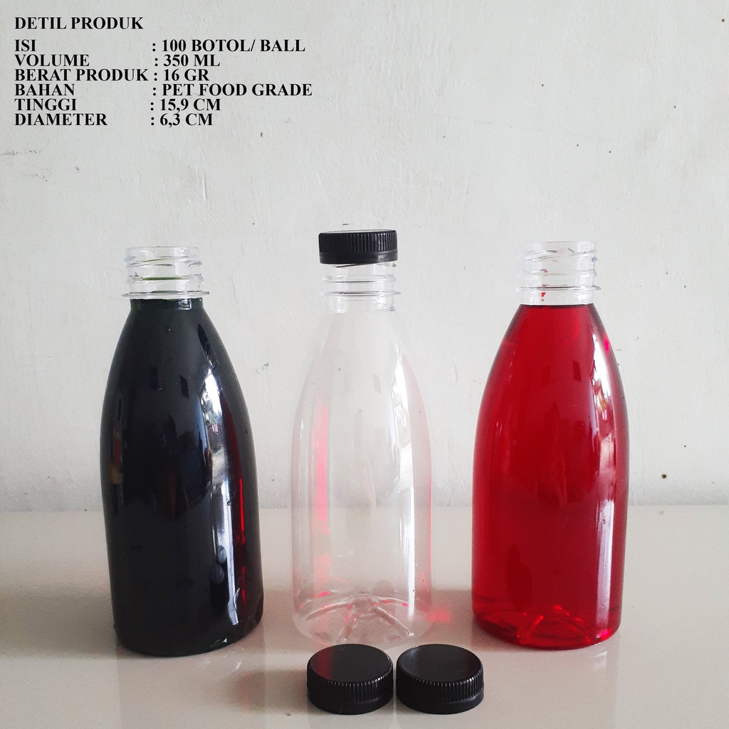 Jual Botol Botol Plastik Cantik 350 ml - Botol Cantik 350 ml - Botol ...