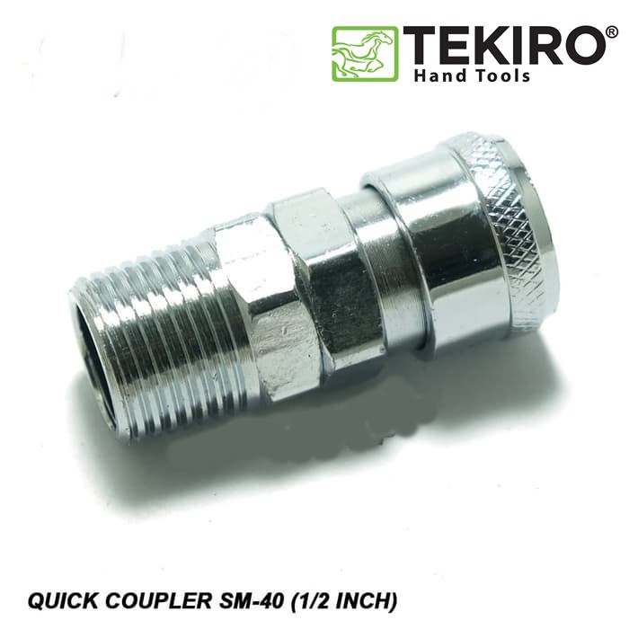 Jual Tekiro Quick Coupler Two Touch 40 SM / Fitting / Sambungan Angin / Nepel Angin | Shopee ...