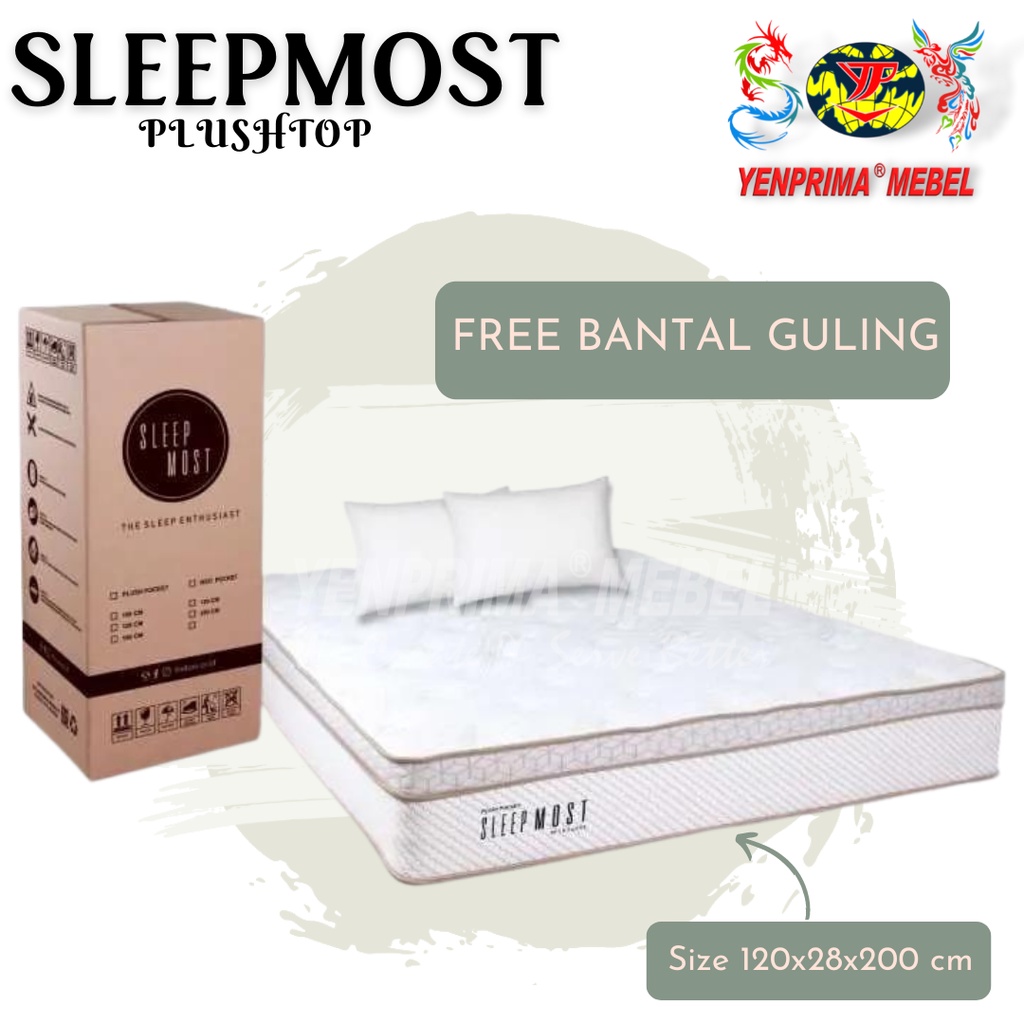 Jual Kasur Box Pocket Spring Sleep Most By The Luxe 120x200 cm PLUSH ...