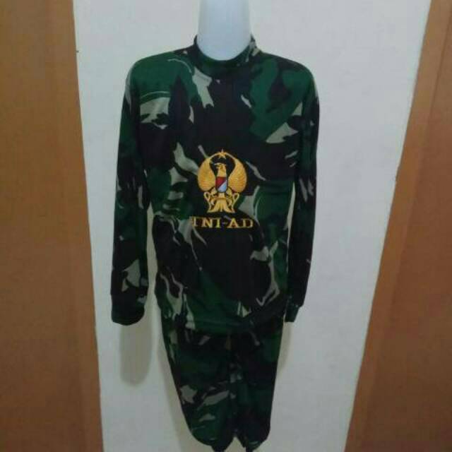 Jual Setelan Anak Loreng Malvinas - Bordir TNI AD | Shopee Indonesia