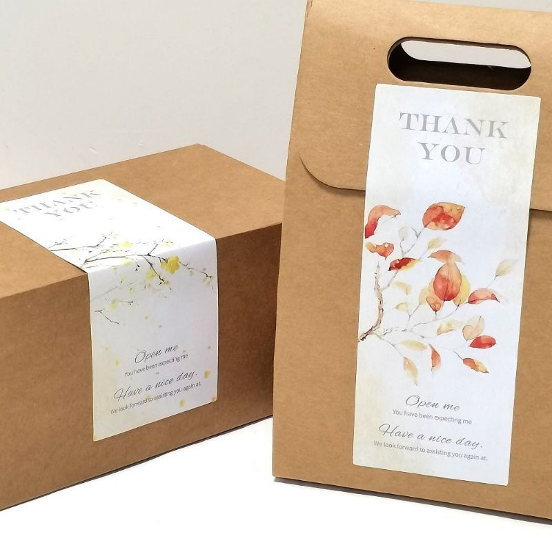 Jual STICKER SEAL DUS / PAPER BAG - VARIASI THANK YOU | Shopee Indonesia