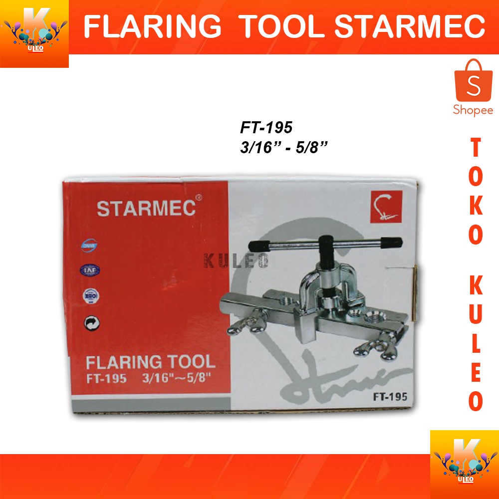Jual STARMEC Flaring tool single FT 195 - FLARING TOOL PIPA AC FT-195 ...