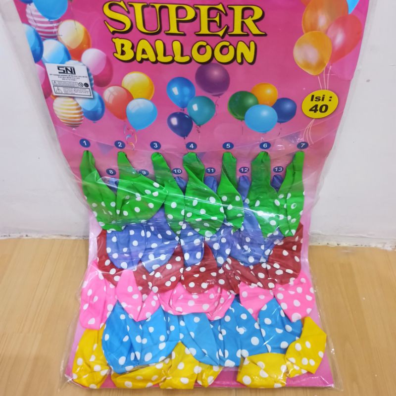 Jual Balon SUPER BALLOON (1 pack isi 40pcs) | Shopee Indonesia