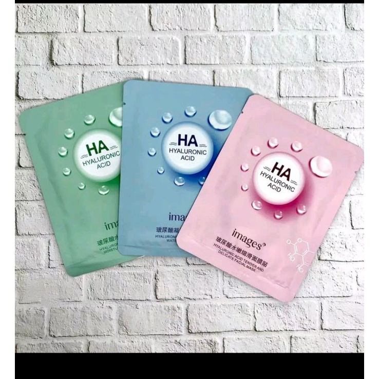 Jual Images HA Hyaluronic Acid Facial Sheet Mask Masker Images Asam ...