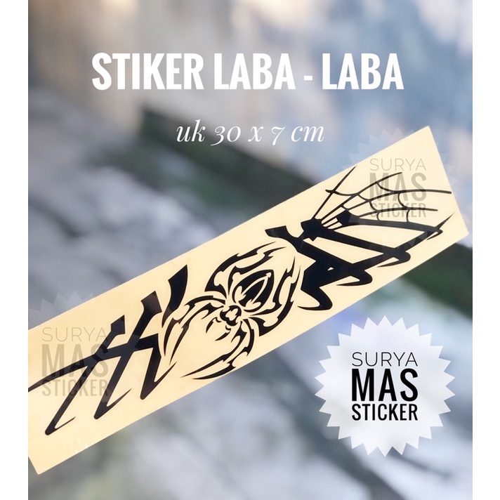 Jual stiker laba laba spider sticker motor mobil skotlet metalik ...
