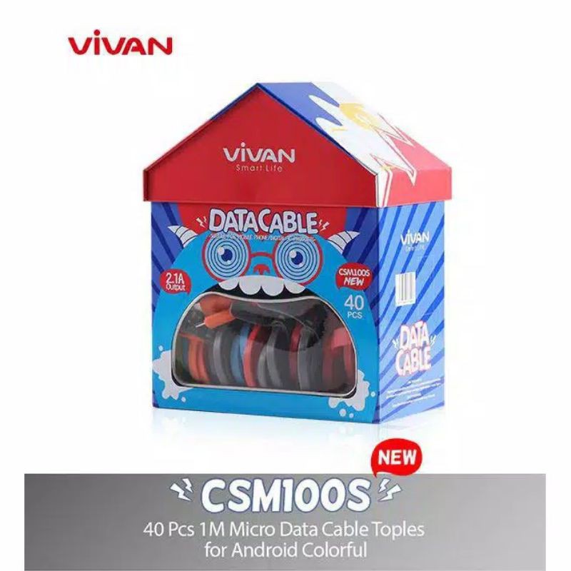 Jual Kabel Vivan CSM100 For Micro 1 meter | Shopee Indonesia