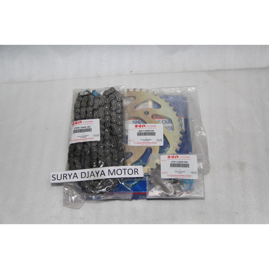 Jual Gearset Gear Set Drive Chainkit GSX Original 27000-23K00-KIT / 23K10 | Shopee Indonesia