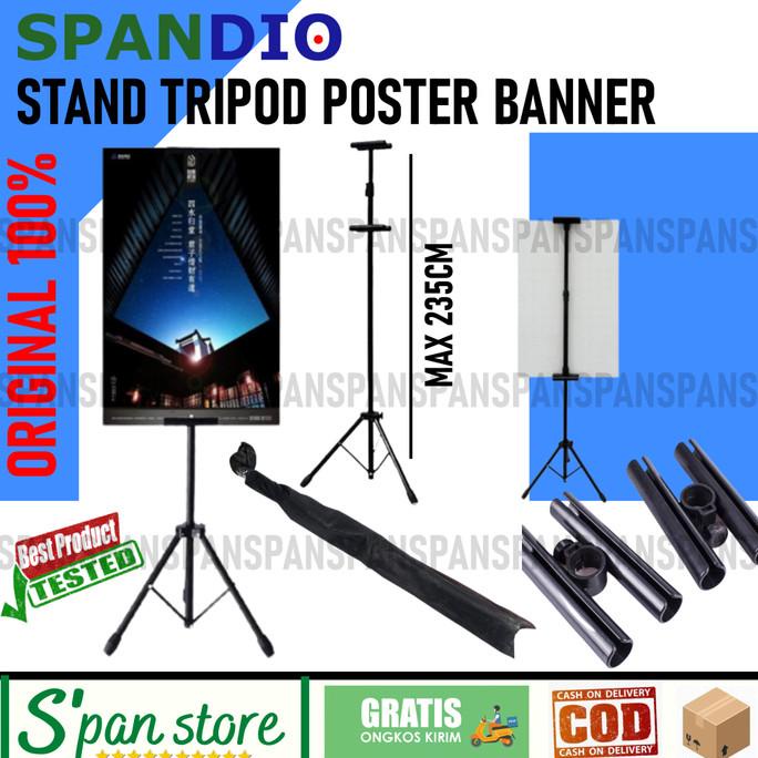 Jual Tripod Stand Banner Poster 2 Sisi / Tiang Poster Banner Display ...