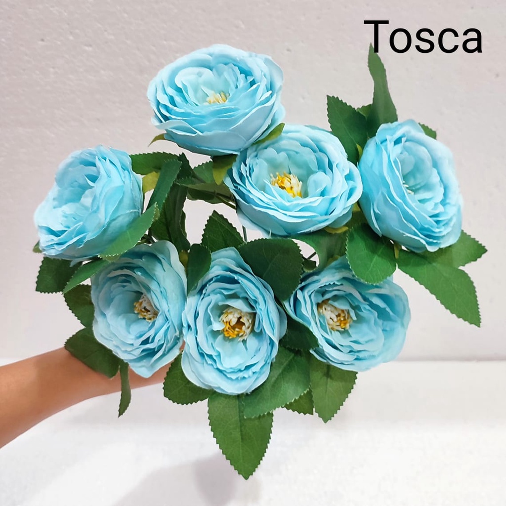 Jual Bunga Mawar Bahan Kain Panjang 40cm (New Model) | Shopee Indonesia