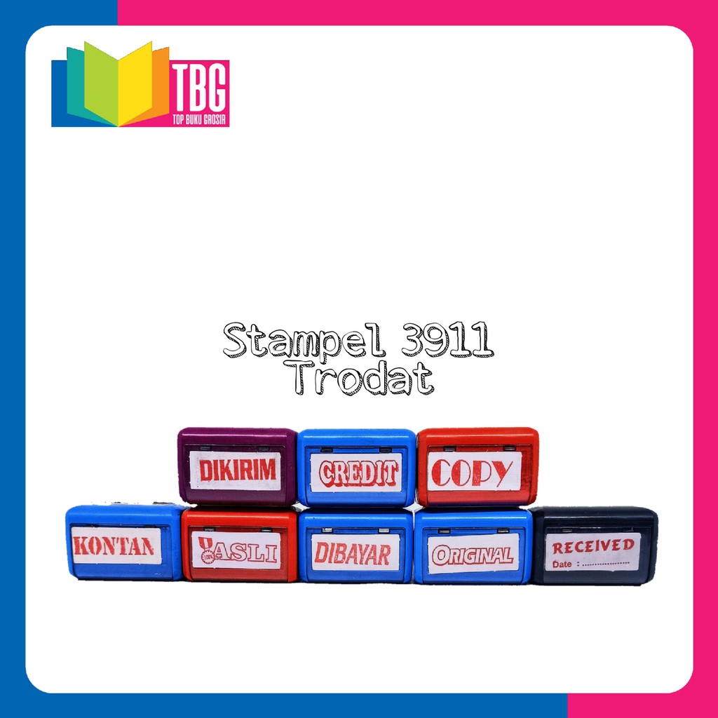 Jual 1 PCS STEMPEL 3911 TRODAT/ STAMP/ STAMPEL OTOMATIS | Shopee Indonesia