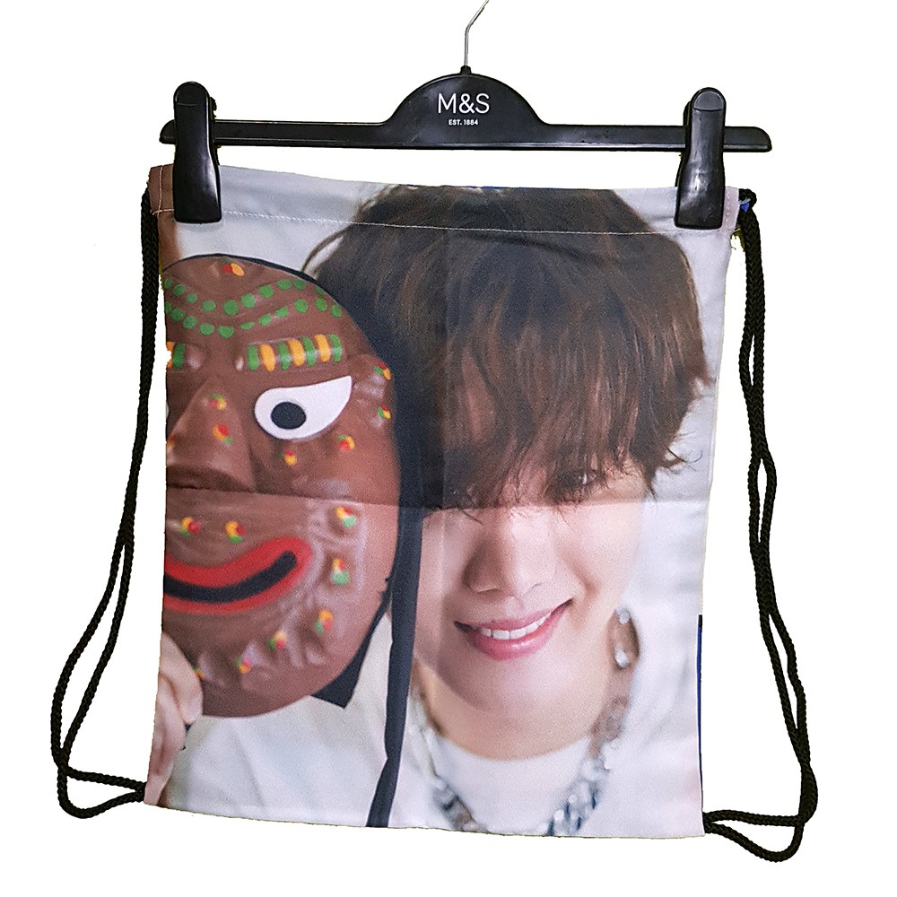 Jual Drawstring Bag BTS Jhope J Hope double sided Ransel Backpack Tas ...