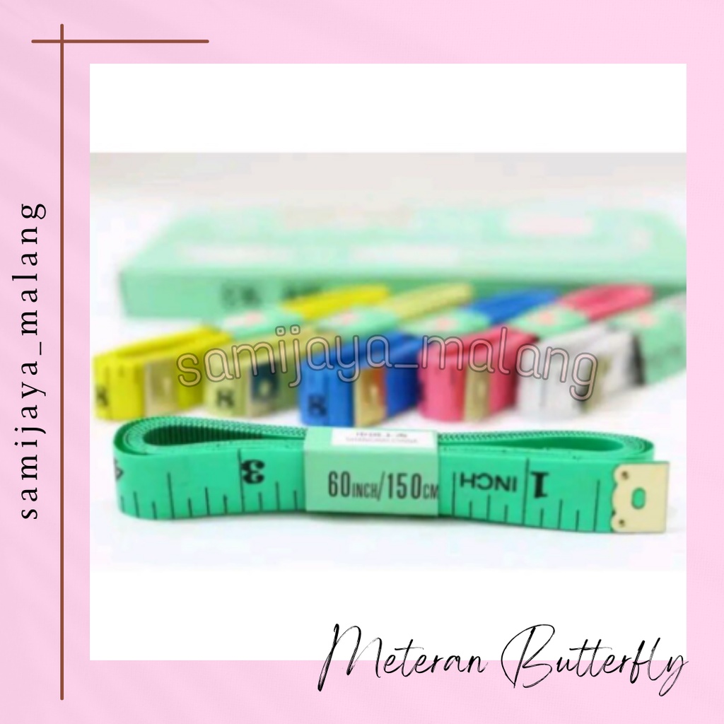 Jual Meteran Kain Meteran Jahit Merk Butterfly Harga per pc | Shopee ...