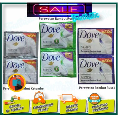 Jual Shampoo DOVE (1 renceng 12 sachet) | Shopee Indonesia