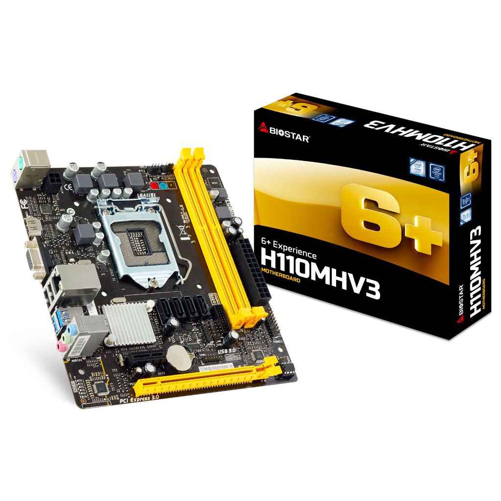 Jual BIOSTAR H110MHV3 Intel H110 LGA1151 DDR3L Micro ATX Motherboard ...