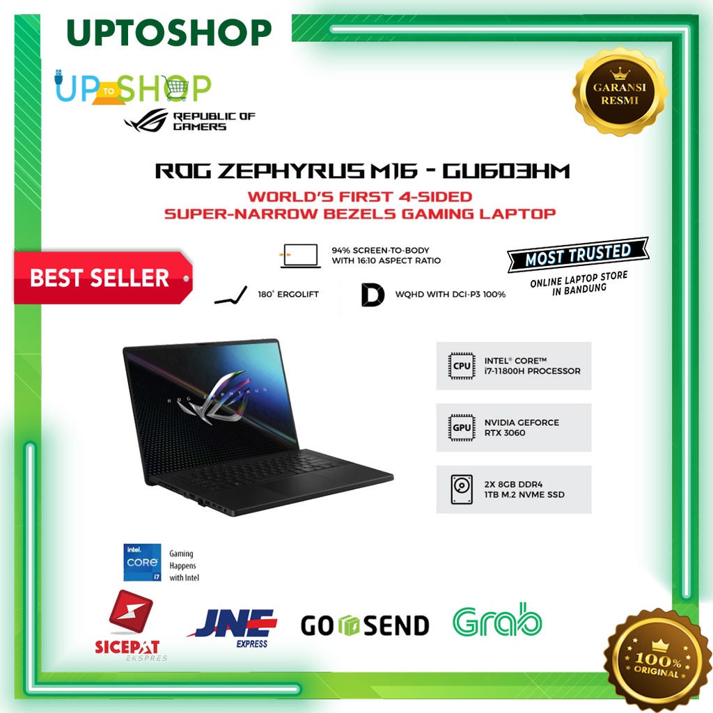 Jual Asus Zephyrus GU603HM-I736G6T-O Intel Core i7-11800H 16GB 1TB SSD ...