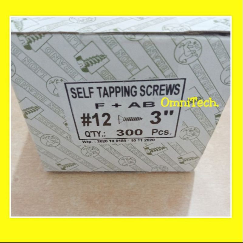 Jual Sekrup Tap Tapping Screw FAB FH Kepala Rata (+) Moon Lion 12x3" 12 x 3" ( 12x7,5cm ...