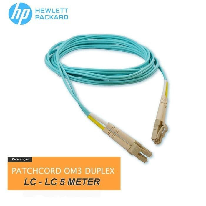 Jual Patchcord Fiber Optik OM3 Duplex LC-LC Merk Hawlett Packard 5 Meter | Shopee Indonesia