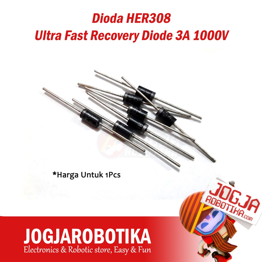 Jual Dioda HER308 Ultra Fast Recovery Diode 3A 1000V | Shopee Indonesia