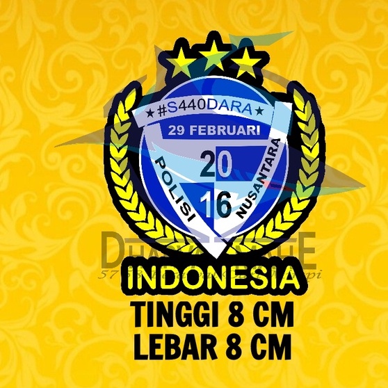 Jual FTN, stiker S440DARA, Stiker Saodara, stiker bintara polisi ...