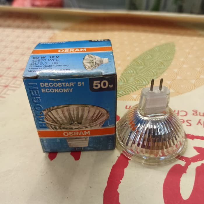 Jual Lampu halogen Osram 12v 50w/ decostar economy | Shopee Indonesia