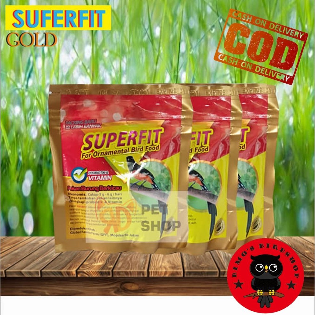Jual PAKAN BURUNG VOER PUR SUPERFIT GOLD PROTEIN TINGGI UNTUK BURUNG ...