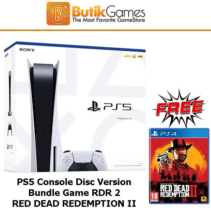 Jual Sony PS5 PlayStation 5 Console Mesin Bundle Game Red Dead ...