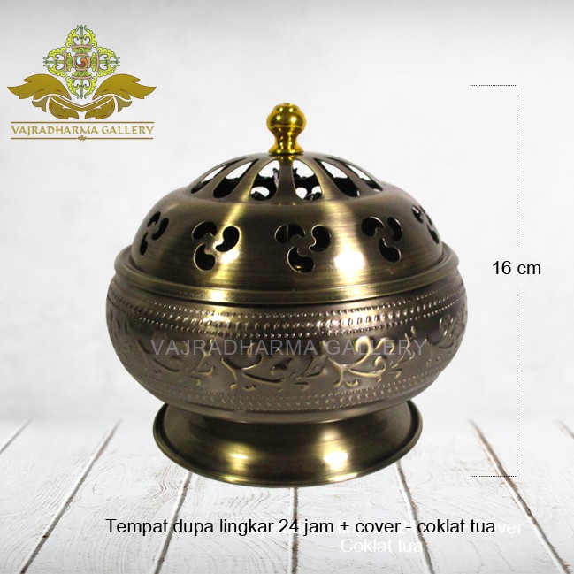 Jual Tempat Bakar Dupa / Hiolo / Bokor Kuningan Lingkar 24 Jam | Shopee ...