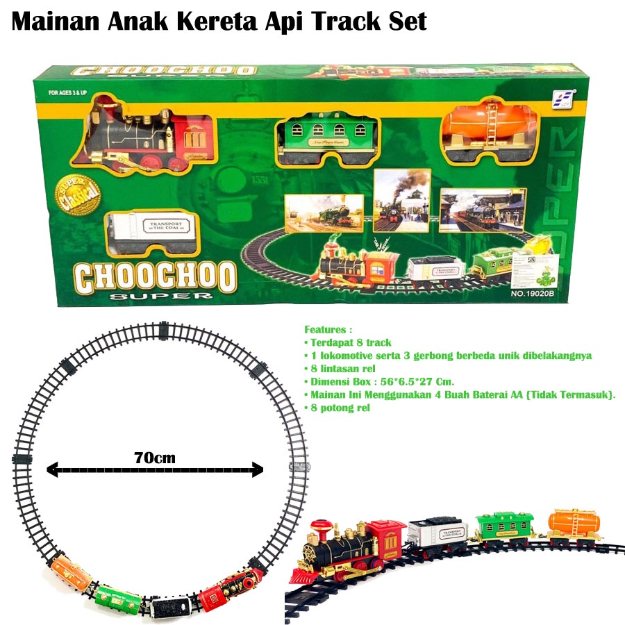 Jual Mainan Set Kereta Api Track - Electric Rail Train High Kids Toys ...