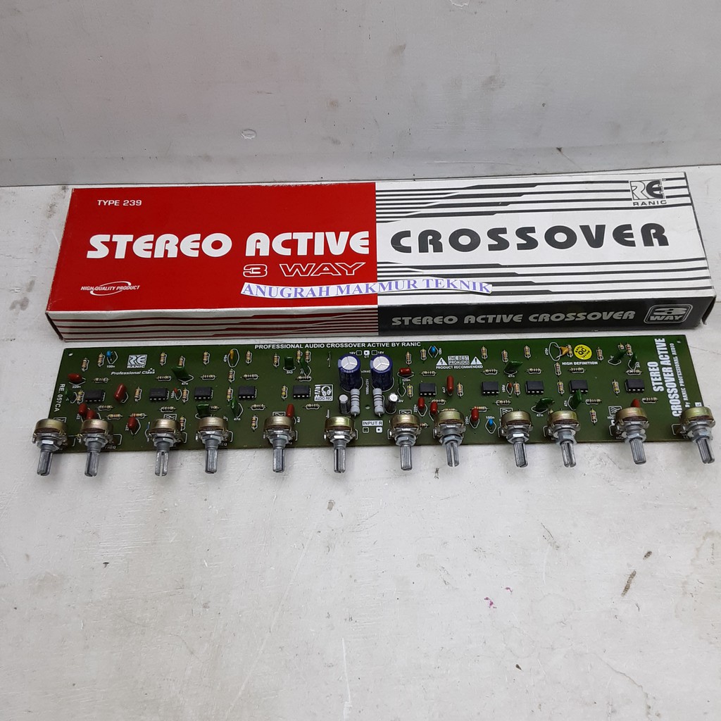 Jual Kit Active Crossover Stereo 3way SOUNDCRACK Tipe239 | Shopee Indonesia
