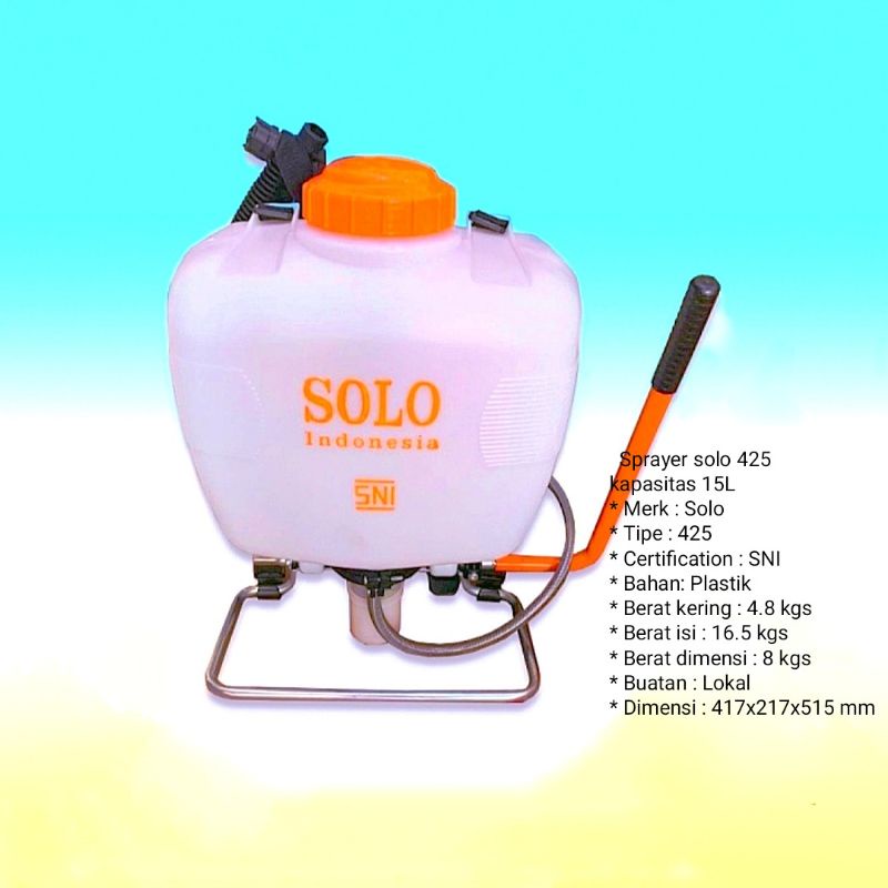 Jual Sprayer semprotan hama solo 425 manual 15L/alat semprot hama pompa ...