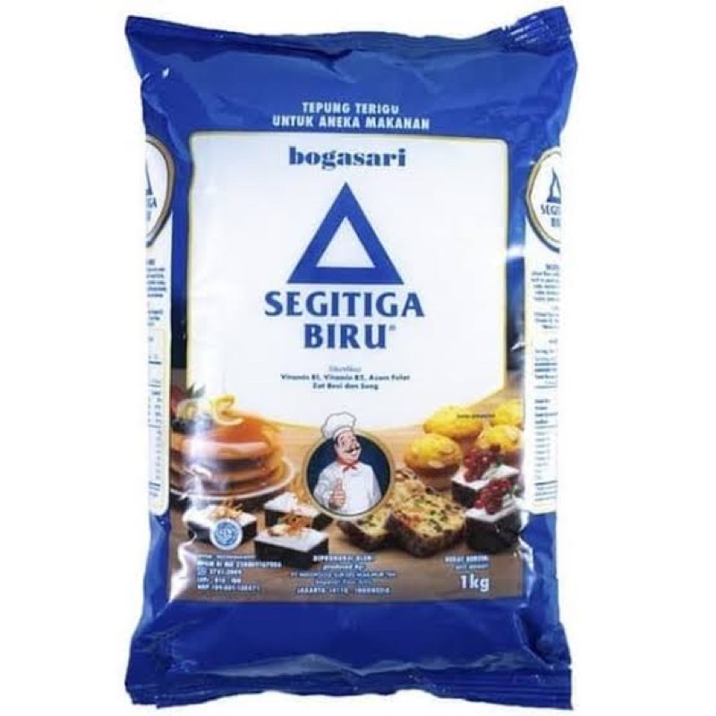 Jual Bogasari Terigu Segitiga Biru 1 Kg | Shopee Indonesia