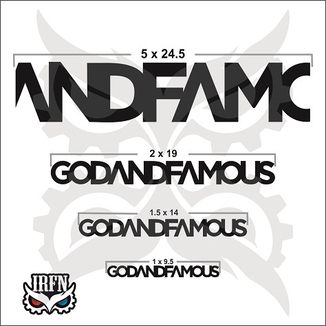 Jual Stiker Decal God And Famous | Shopee Indonesia