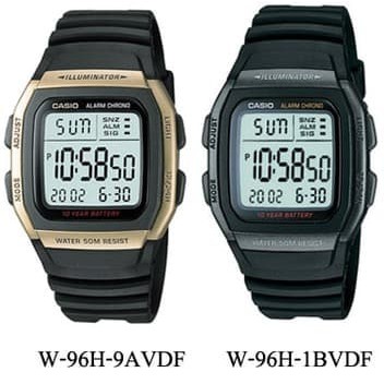 Jual JAM TANGAN CASIO ORIGINAL W-96H-1BVDF/W-96H-9AVDF GARANSI RESMI 1 TAHUN | Shopee Indonesia