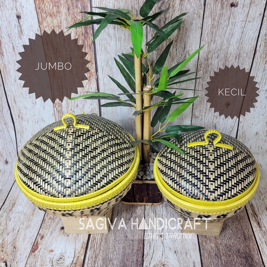 Jual Bakul Nasi Bambu Super Anyaman Ukuran Jumbo | Shopee Indonesia