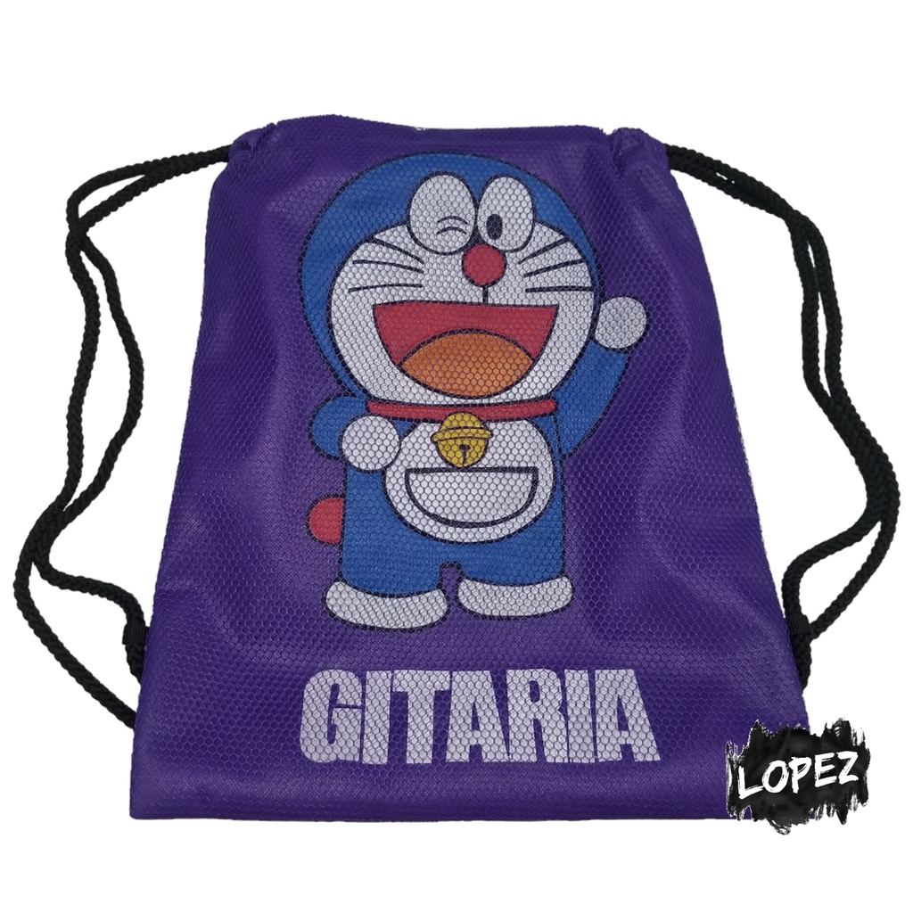 Jual Tas Jaring Doraemon Wink / Tas Ransel Dorami / Backpack Doraemon ...