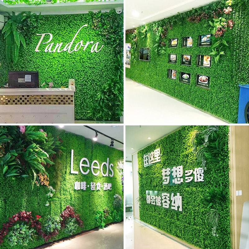 Jual dekorasi rumput dinding alaska findlove daun papan hias sintetis ...