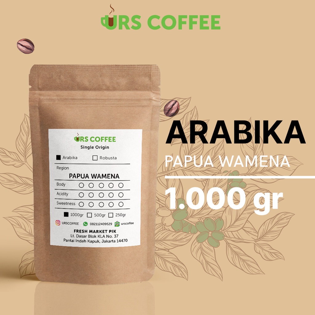 Jual Kopi Arabika Papua 1 kg | Shopee Indonesia