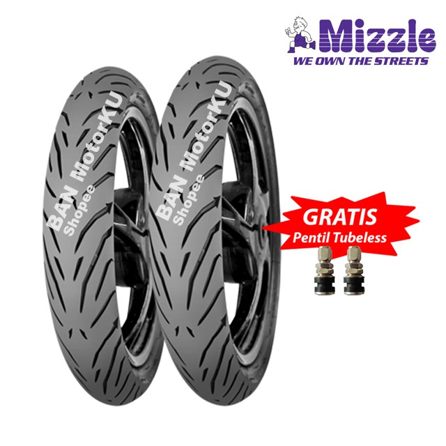 Jual Paket Mizzle M 77 ( M77 ) ukuran 80/80-14 & 100/80-14 Tubeless Ban ...