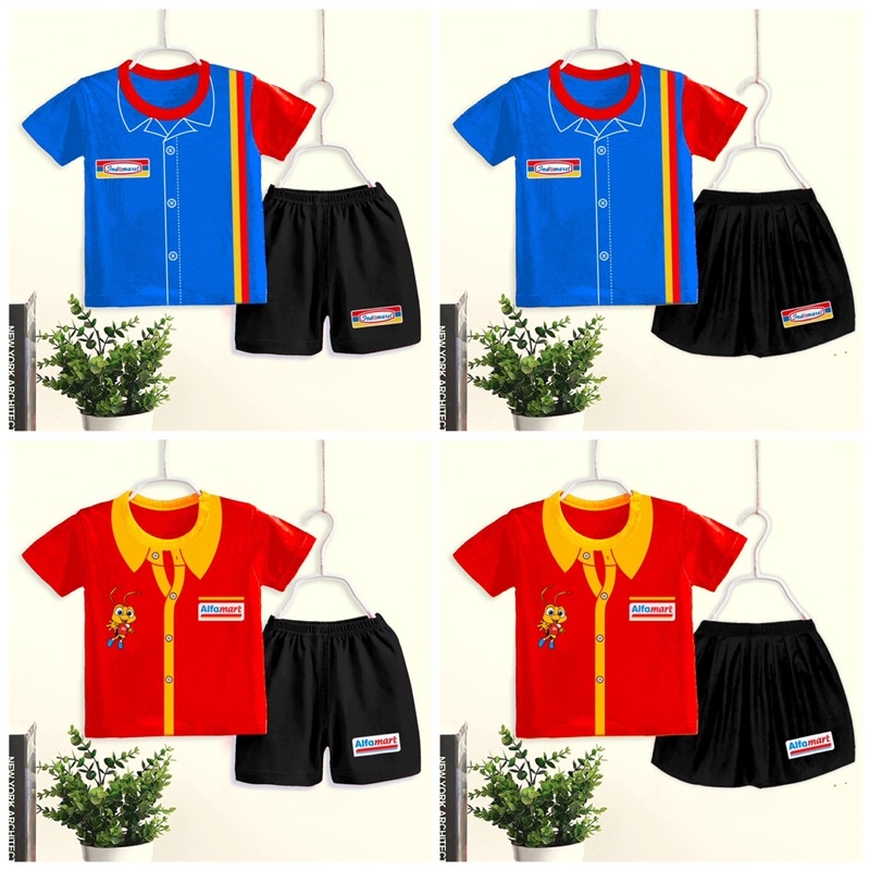 Jual SETELAN ANAK CEWEK COWOK KARAKTER SUPERMARKET/MINIMARKET READY 6 BULAN -3 TAHUN | Shopee ...