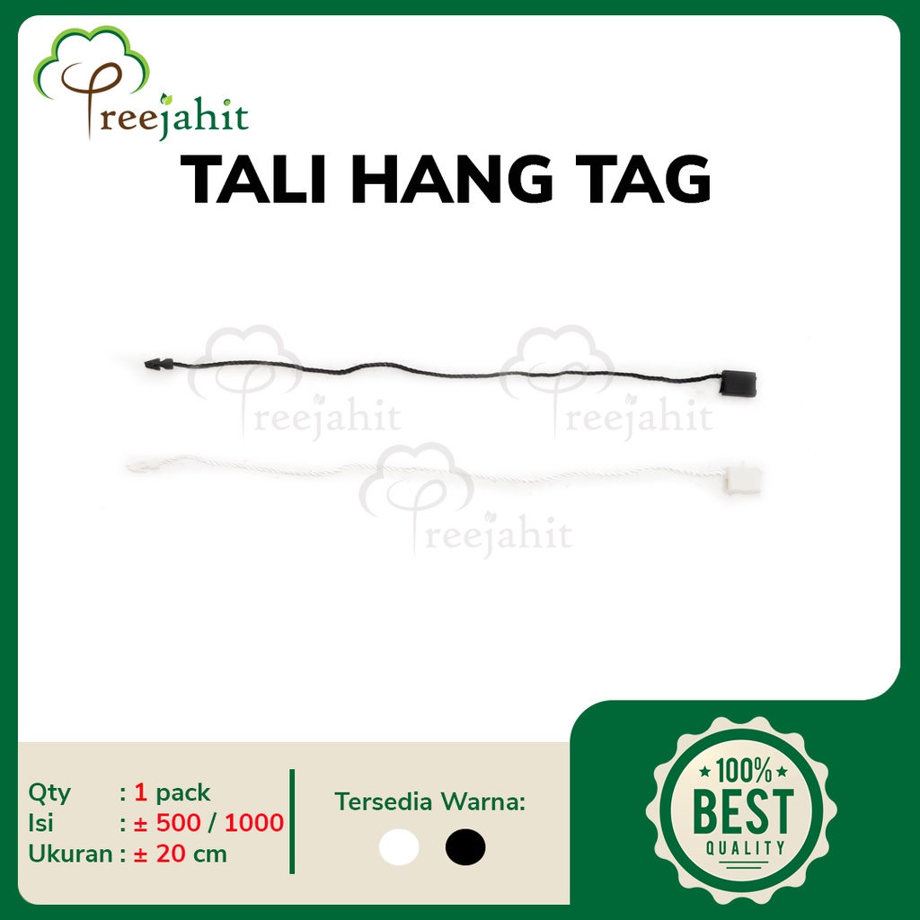 Jual Tali Hangtag Hang Tag Merek Baju Putih Hitam Shopee Indonesia