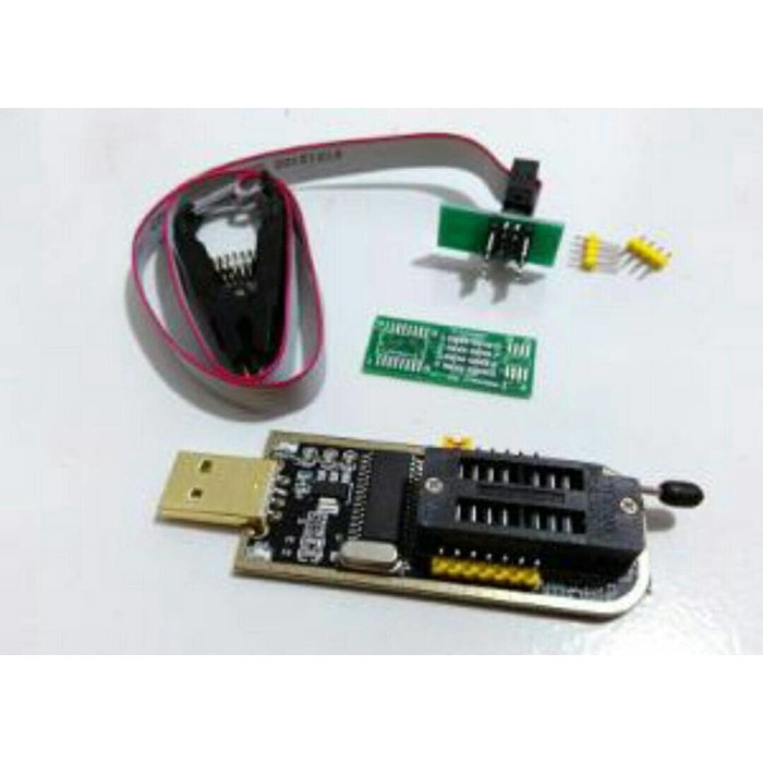 Jual CH341A 24 25 seri EEPROM Flash BIOS USB Programmer with test clip ...