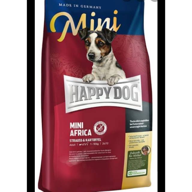 Jual Happy Dog Mini Africa Adult 4kg | Shopee Indonesia