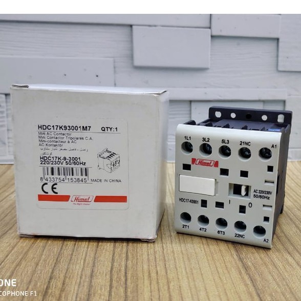 Jual Mini magnetic contactor Himel / HDC17K92200 / AC1 20A AC3 9A / 2NO ...