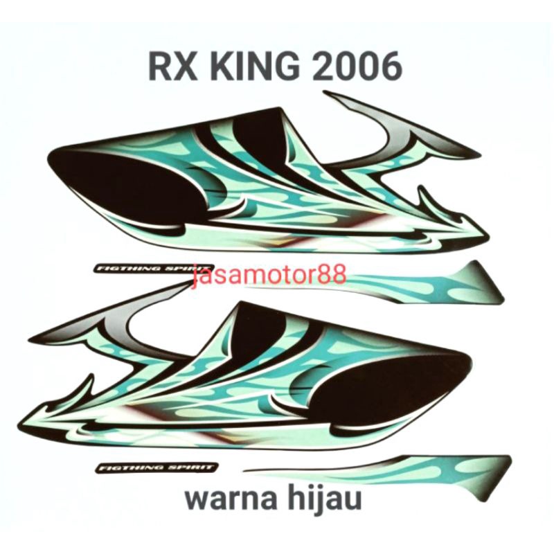 Jual LIS STRIPING STIKER YAMAHA RX KING 2006 WARNA HIJAU BAHAN KUAT DAN BERKUALITAS | Shopee ...