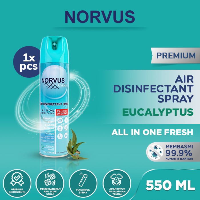 Jual Norvus Air Disinfectant Spray 550 ml | Shopee Indonesia